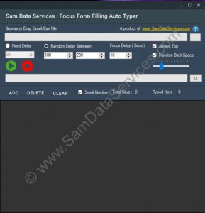 Announcing Focus Form Filling Auto Typer 1.0 available for download ...