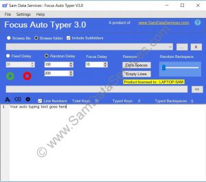 Focus Auto Typer 3.0 Software Available For Free Download - Blog - Sam ...